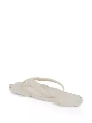 Zimmermann Scalloped-edge Flip-flops - Neutrals
