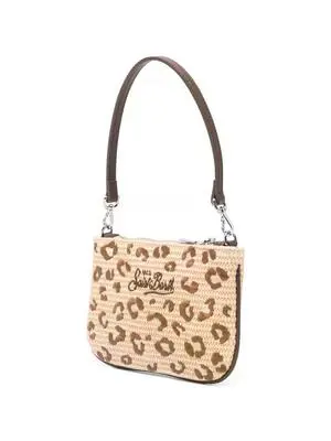 MC2 SAINT BARTH Parisienne Leopard-print Shoulder Bag - Neutrals