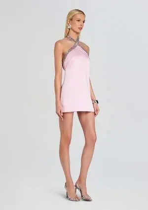 Retrofete Sabry Embellished Mini Dress