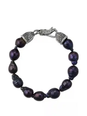 Emanuele Bicocchi Large Baroque Pearl Bracelet - Silver