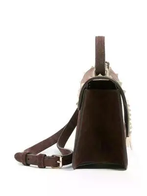 Valentino Garavani Rockstud Small Shoulder Bag - Brown