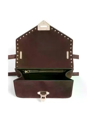 Valentino Garavani Rockstud Small Shoulder Bag - Brown