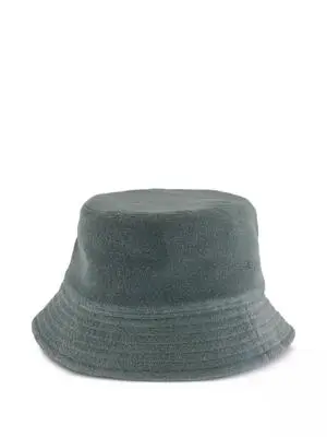 Fedeli Terry Knitted Cotton Bucket Hat - Grey
