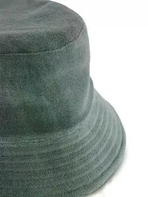 Fedeli Terry Knitted Cotton Bucket Hat - Grey