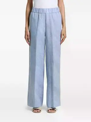 Peserico Elasticated-waistband Wide-leg Trousers