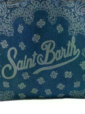 MC2 SAINT BARTH Paisley-print Logo Tote Bag
