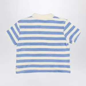 BÚHO Striped Cotton Terry Polo