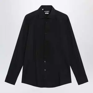 Dolce & Gabbana Gold-fit Tuxedo Shirt In Cotton Poplin