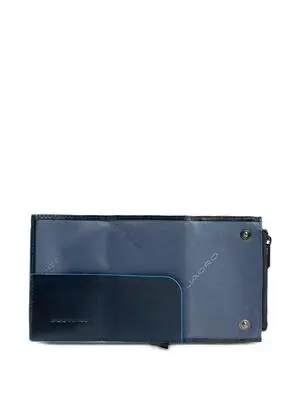 PIQUADRO Pop-up Wallet With Money Pocket - Blue