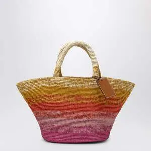 Manebí Raffia Panier Bag Multicolor