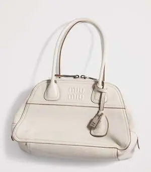 Miu Miu Nappa Leather Vivant Top Handle Bag