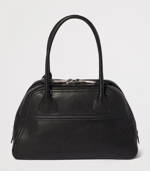 Miu Miu Nappa Leather Vivant Top-handle Bag - Black