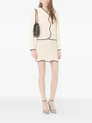 Valentino Garavani Crepe Couture Mini Skirt - Neutrals