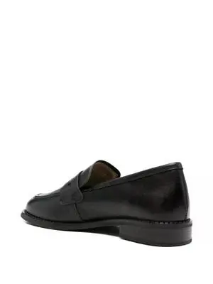 SERGIO MORETTI FIRENZE Penny Leather Loafers