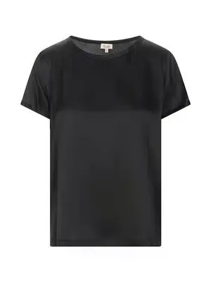 HER SHIRT Satin-finish Short-sleeve T-shirt