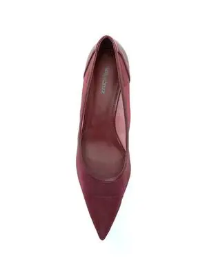 Lola Cruz Léa Mesh-panelled Pointed-toe Pumps