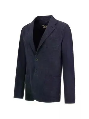 Herno Single-breasted Blazer - Blue