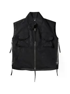 FFFPOSTALSERVICE Darted Kalf Zip-detail Vest