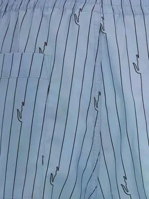 Lacoste Logo-print Pinstripe Shorts