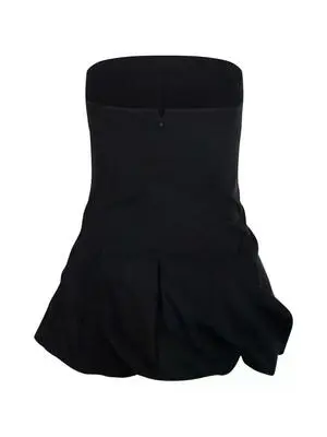 LAMRONS Strapless Bubble-hem Top