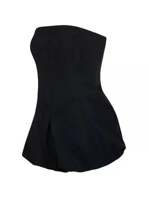 LAMRONS Strapless Bubble-hem Top