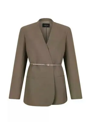 Fabiana Filippi Belted Wrap-front Jacket