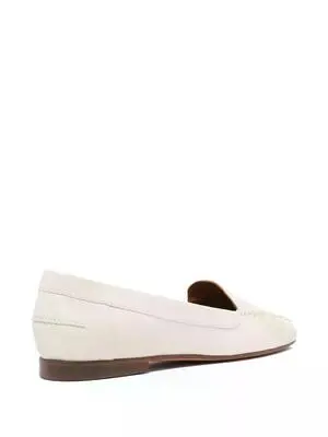 POLLINI Whipstitch-trimmed Loafers - Neutrals
