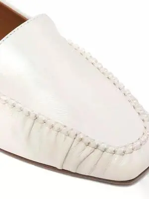 POLLINI Whipstitch-trimmed Loafers - Neutrals