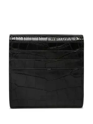 TOM FORD T-logo Croc-effect Leather Wallet
