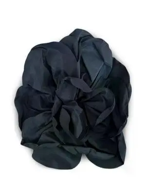 DOUUOD Floral Detail Scrunchie - Black