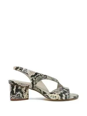 VIC MATIE K16 Drop Snakeskin-effect Slingback Sandals