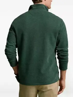 Polo Ralph Lauren Logo-embroidered Quarter-zip Sweater - Green