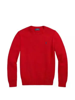 Polo Ralph Lauren Embroidered Logo Sweater - Red