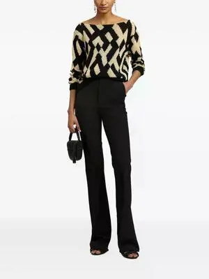 Ralph Lauren Patterned Boat-neck Sweater