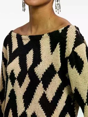 Ralph Lauren Patterned Boat-neck Sweater