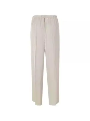 MEIMEIJ Pleated Trousers With Elasticated Waistband - Grey