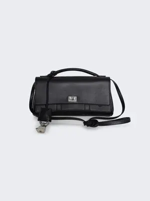 Balenciaga Bel Air Clutch On Strap - Black