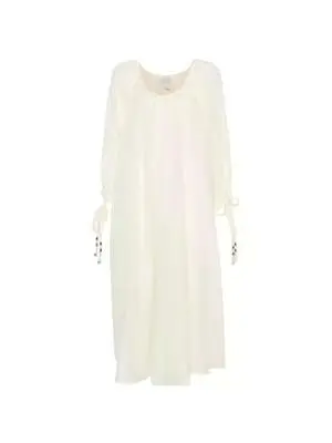 120% Lino Tie Detailed Day Dresses