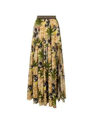 Anjuna Tropical-print Maxi Skirt