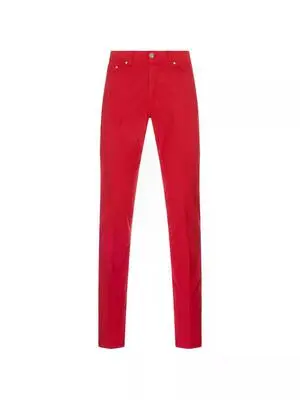 B SETTECENTO Logo-patch Slim-fit Trousers