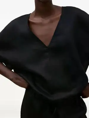 ECOALF Dora V-neck Drawstring-hem Shirt