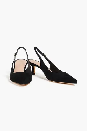 STUART WEITZMAN Isla Suede Slingback Pumps