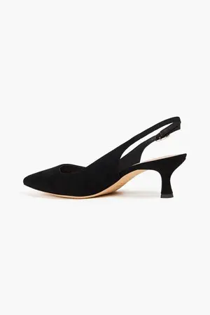 STUART WEITZMAN Isla Suede Slingback Pumps