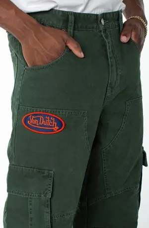 VON DUTCH Baggy Straight Flying Eyeball Cargo Hunter Pant