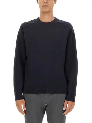 Theory Wool Jersey Pullover - Blue