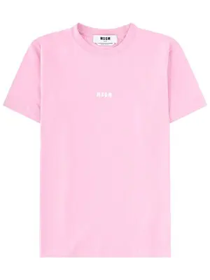 MSGM T-shirt Con Logo - Pink