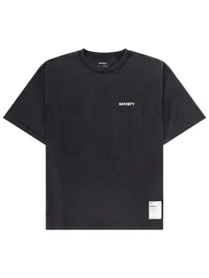 Satisfy T-shirt Con Logo - Black