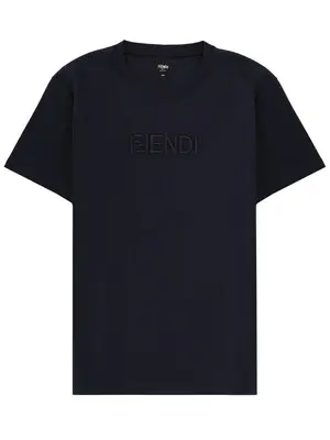 Fendi T-shirt Con Logo 3d - Blue
