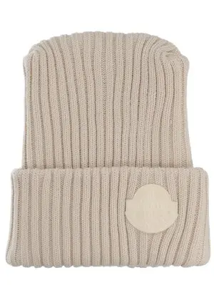 Moncler Wool Cap - Beige