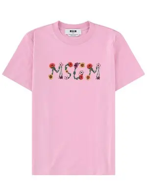 MSGM Logo T-shirt - Pink